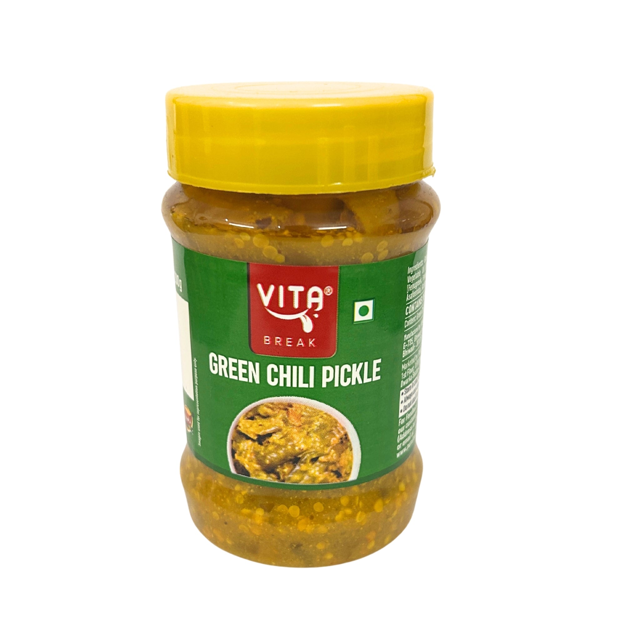 Vita Break Green Chilli Pickle 200g | Spicy Mirchi Achar | Authentic ...