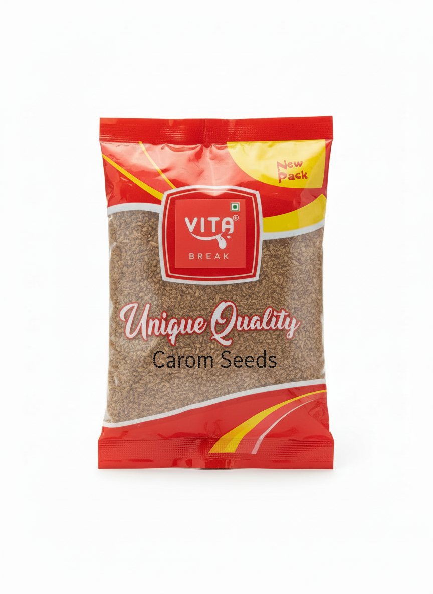 Vita Break Carom Seeds | Premium Fresh Ajwain for Cooking & Digestion